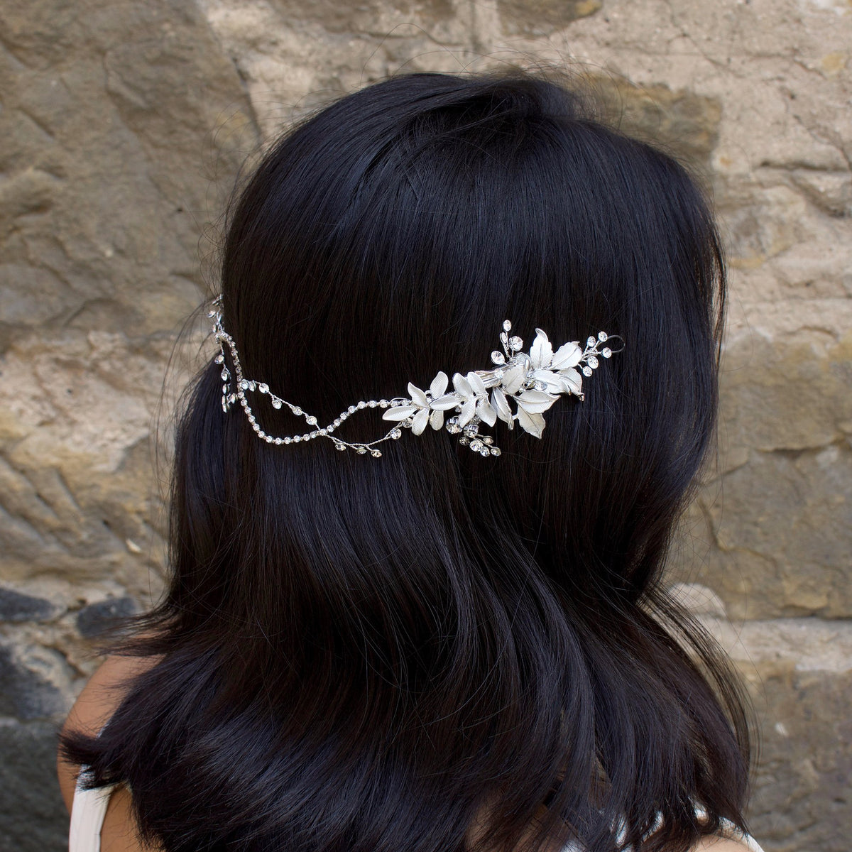 Poppy Soft Bridal Vine Clip Fitting Silver – Windsor Bridal Jewellery ...